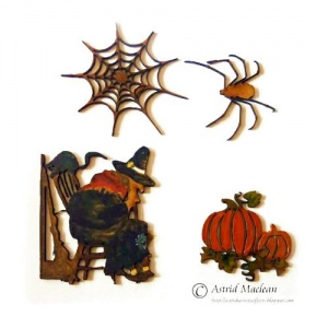 Wood Spiders Web Shape for altered art and craft projects